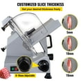 KFFKFF Professional Meat Cutter, 320W Electric Slicer with 12 inch ...