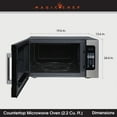 Magic Chef 2.2 cu ft Countertop Microwave Ovens in Silver Stainless ...