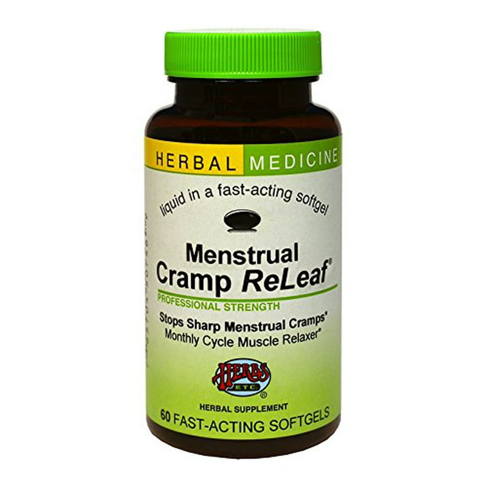 Cramp ReLeaf (Menstrual) Softgels 60 ct. Herbs Etc. - Walmart.com ...