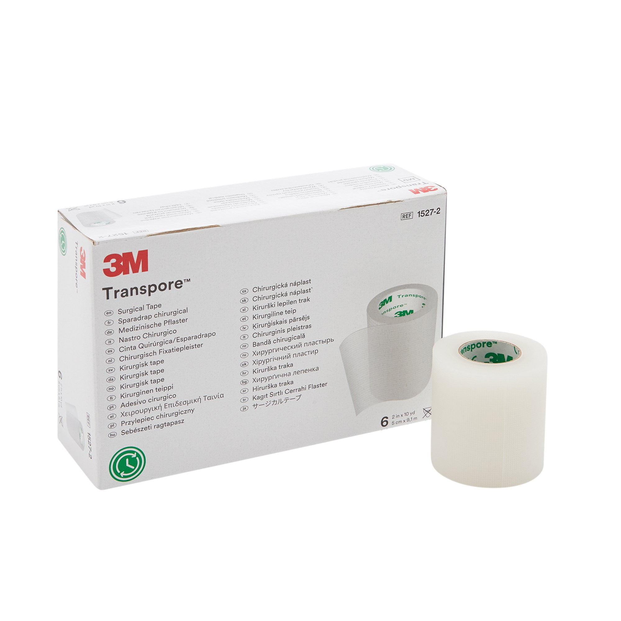 3M Transpore Surgical Tape, Non-Sterile, Transparent, 2 in x 10 yds, 6 ...