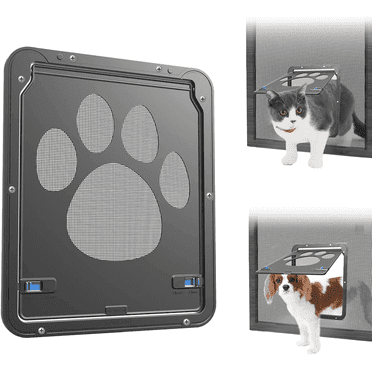 Rotary Cat Entry Exit Door Adjustable Pet Hole Door for Cats Safe and ...