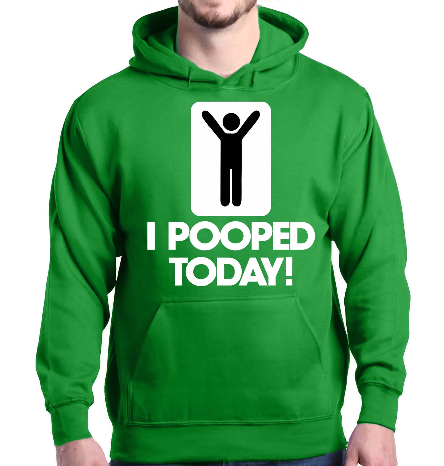 Shop4Ever Men's I Pooped Today Funny Poop Hooded Sweatshirt Hoodie ...