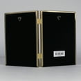 Antique Brass 5x7 Hinged Double Picture Frame - Bead Border Design ...