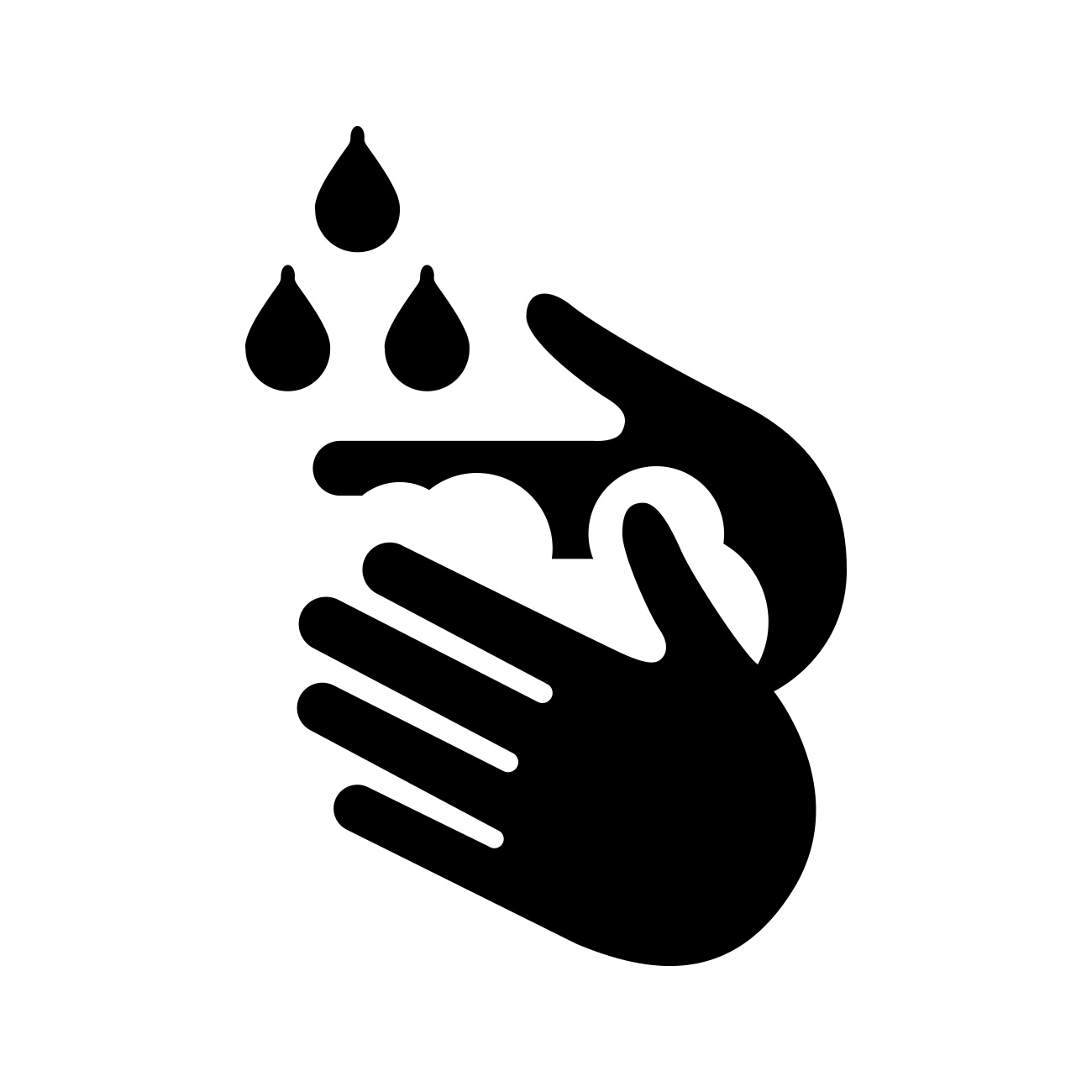 Wash Hands Icon Sticker Decal Die Cut - Self Adhesive Vinyl ...
