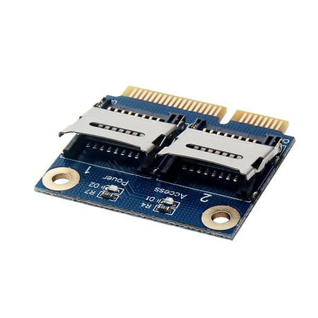 Labymos Dual Micro TF to Mini PCI express Memory Card Reader Adapter ...