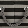 Bone Dry Pet Storage Collection Striped Paw Patch Bin, Black, Large ...