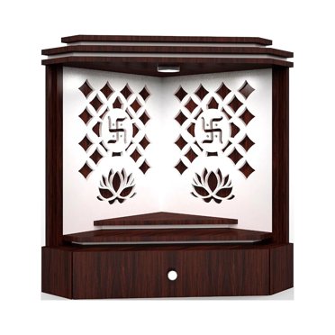 Pooja Mandir / Designer Wooden Temple With LED Lights / Mandir For Home ...