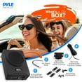 Pyle 8-Inch Low-Profile Amplified Subwoofer System 600 Watt Compact ...