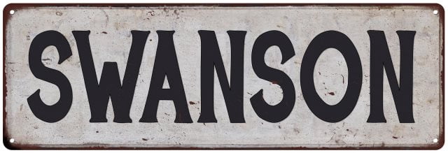 SWANSON Vintage Look Rustic Chic Metal Sign 6x18 106180036696 - Walmart.com