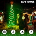 Christmas LED Spiral Tree Lights 5ft, Green and Red Dual Spiral Tree ...