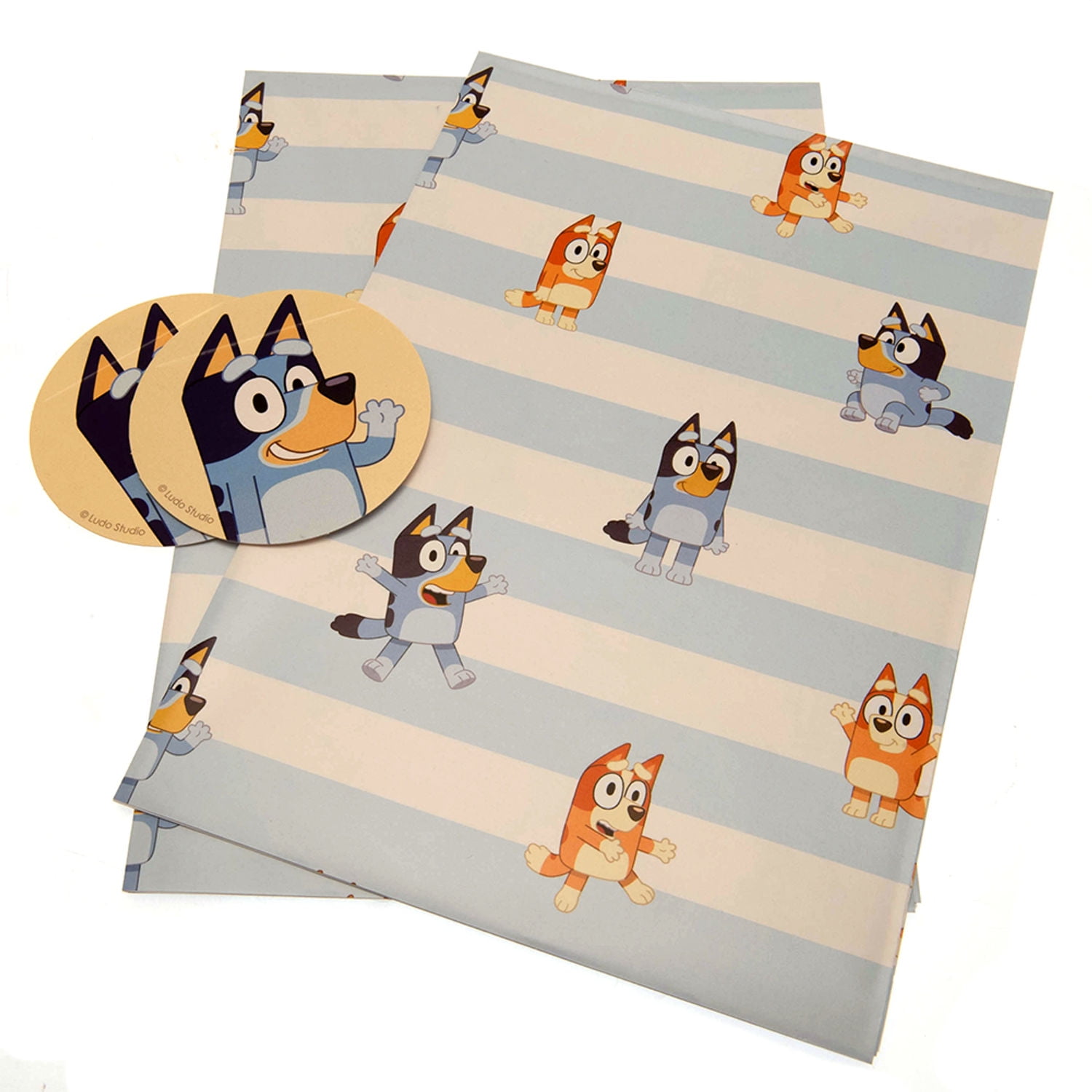Click here for Bluey Gift Wrap (Pack Of 2) One Size prices