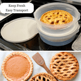 Evelots Set of 2 Large Pie Keepers, Baked Goods Storage Containers with ...