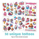 Savvi Temporary Tattoos - Sweet Tooth, Marshmallow Scented, 50 count ...