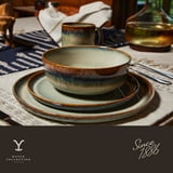 Yellowstone Kayce 12-Piece Reactive Ceramic Dinnerware Set - Walmart.com
