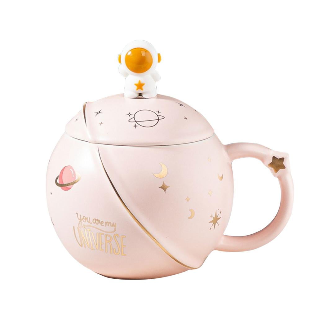 Tohuu Astronaut Mug with Lid Outer Space Mugs for Water Cola Juice ...