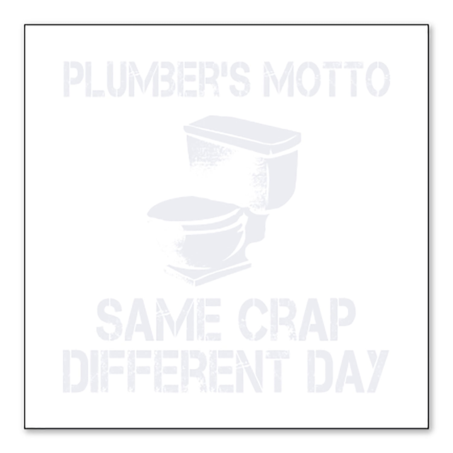 DistinctInk Custom Bumper Sticker - 3" x 3" Decorative Decal - White ...