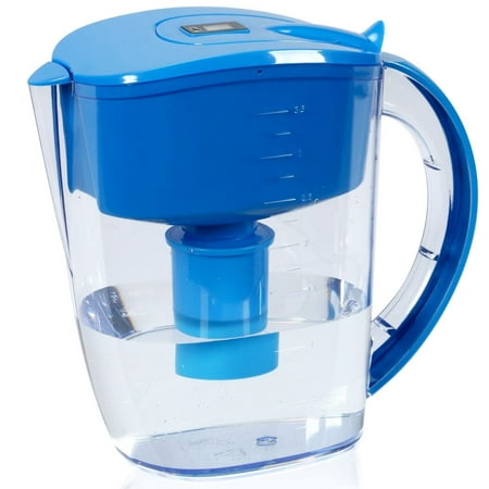 Omizu Blue Water Pitcher with Filter \u2013 118oz Pitcher with Alkaline ...