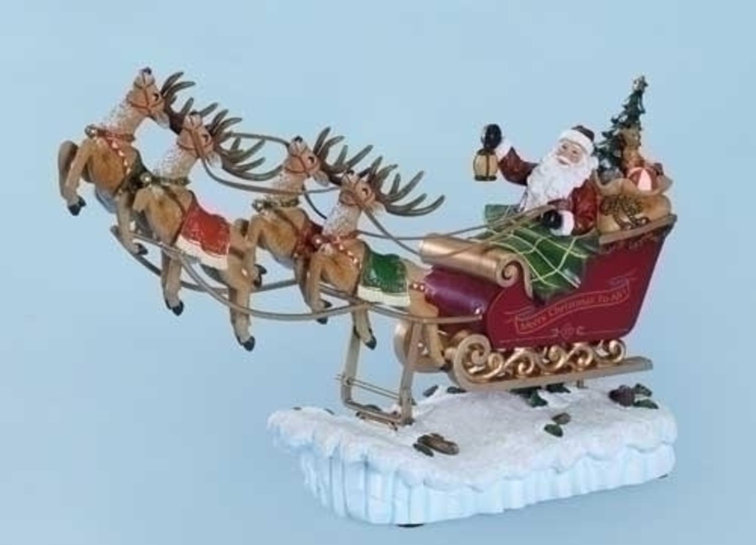 15" Amusements Musical "We Wish You A Merry Christmas" Rocking Santa ...