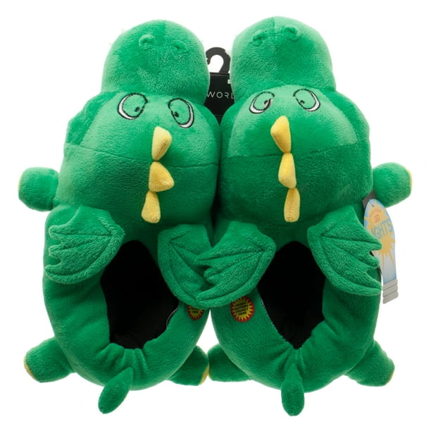 Green Light Up Dragon Slippers LED Slippers Dragon Slippers Dragon Gift ...