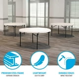 Lifetime 60 inch Portable & Heavy Duty Round Folding Table, Indoor ...