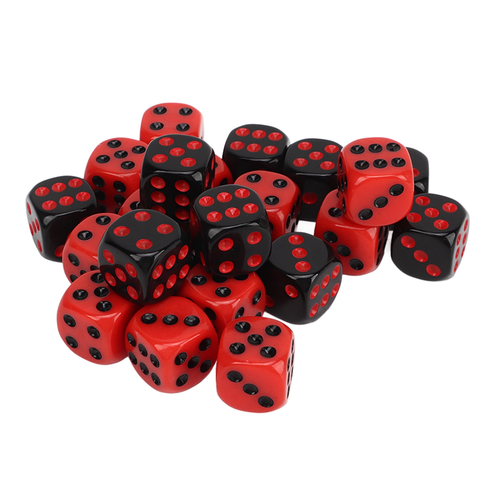 Click here for Vobor 48pcs 6 Sided Dices Black And Red Plastic Wa... prices