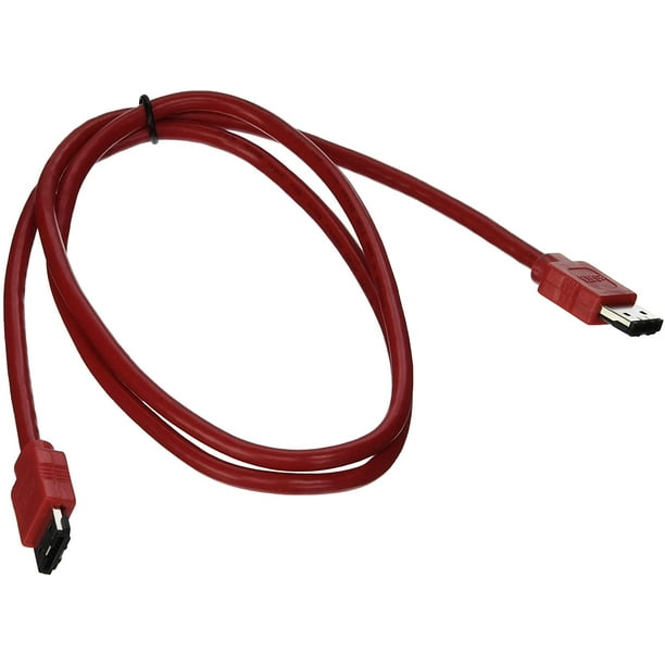Monoprice 108790 3-Feet SATA External Shielded Cable, eSATA to eSATA ...