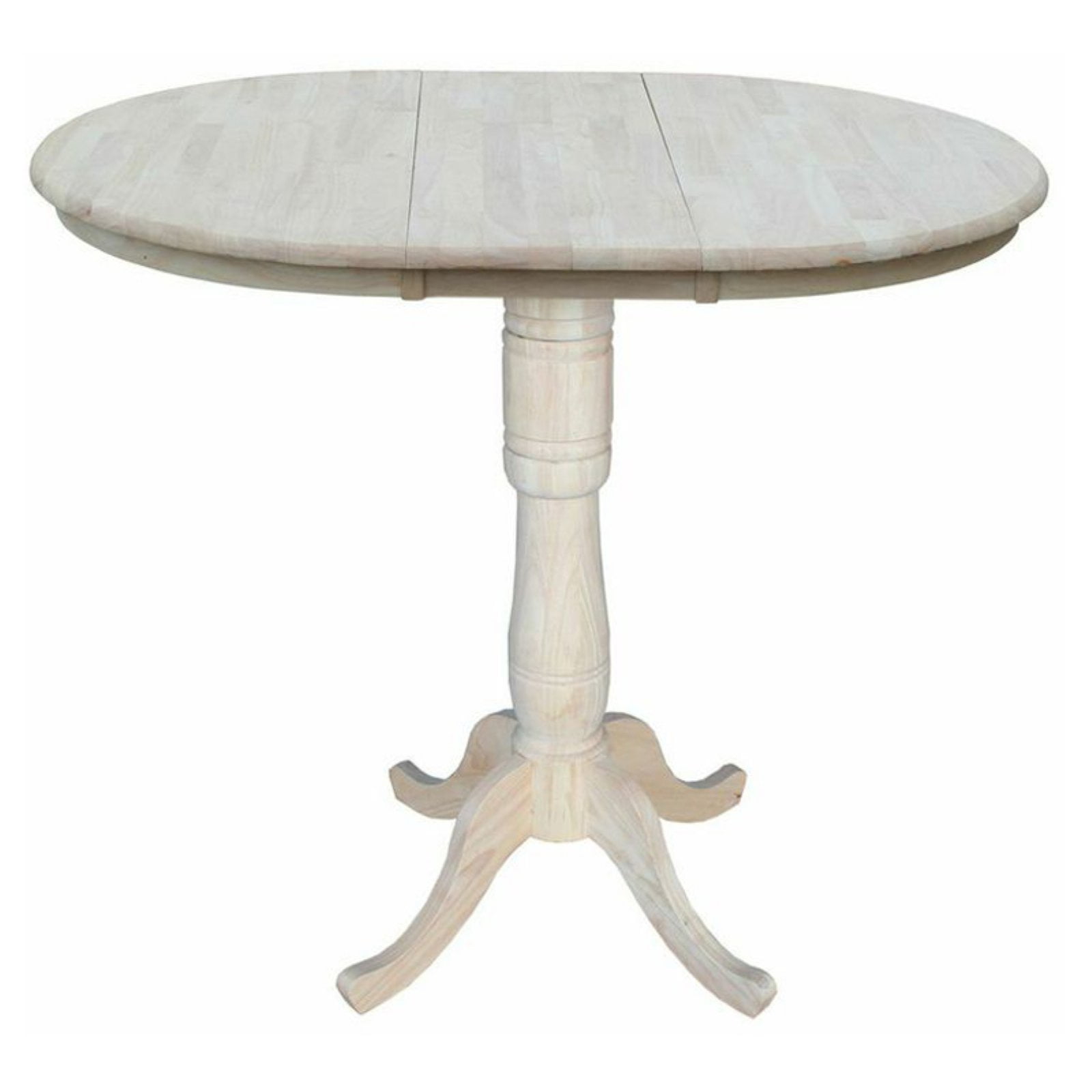36" Round Extension Table, Bar Height with 12" Leaf - Walmart.com