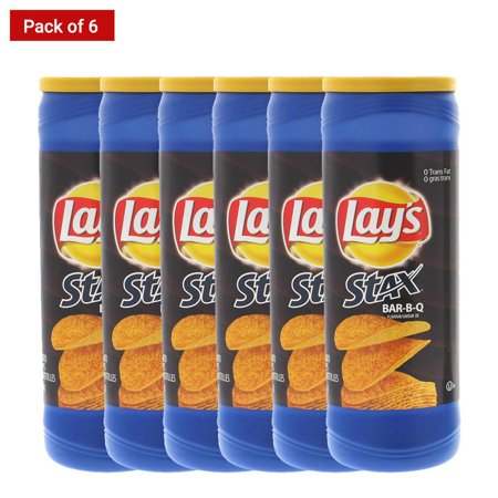 Lay's Stax BBQ Potato Chips 155g, 6 Pack | Walmart Canada