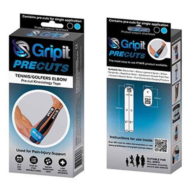 Gripit PRECUT, Golfers/ Tennis Elbow, Blue/Black - Walmart.com