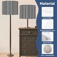 Drum Lamp Shade Seamless black stripes white abstract hand drawing ...