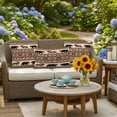 Brown Boho Outdoor Pillow Covers 16x16 Inch Throw Pillow Covers Set of ...
