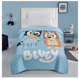 Bluey Bingo Twin Quilted Bedspread, 55x75 inches, Machine washable ...