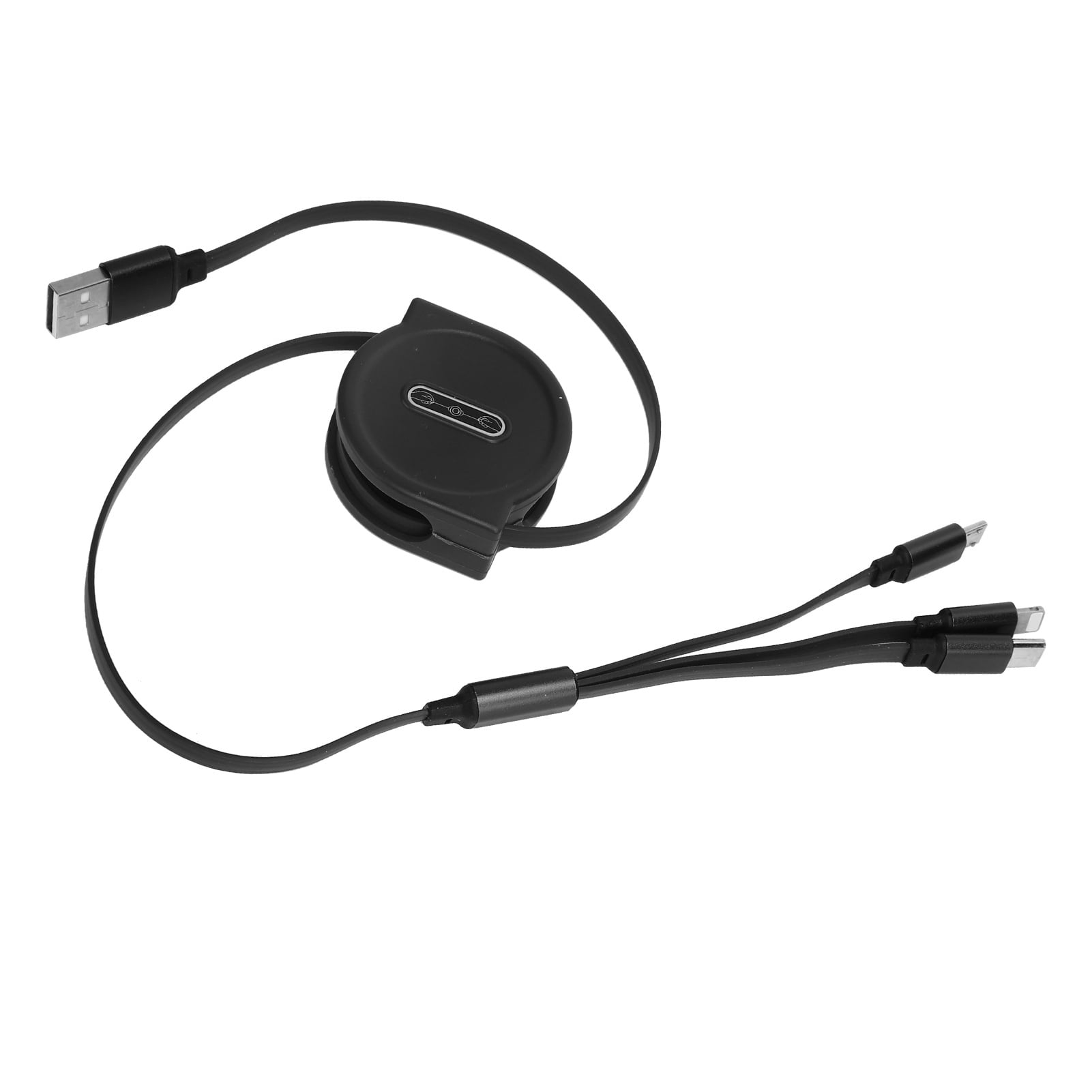 Cable cargador retráctil, cargador retráctil multiteléfono 3 en 1 Un ...