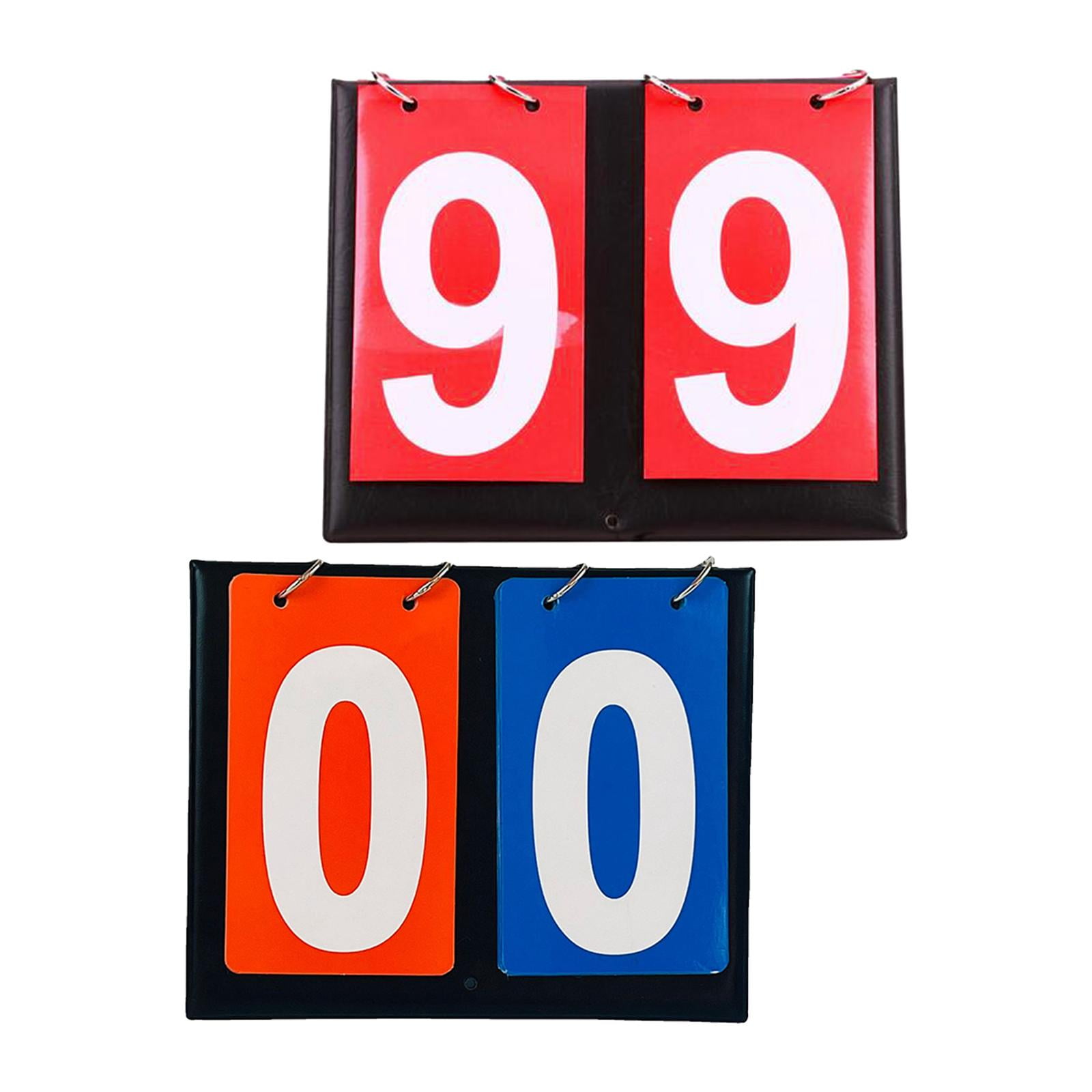 2Pcs 2 Digit Table Scoreboard Basketball Tennis Score Keeper for Team ...