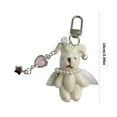 2. Handmade Cartoon Plush Keychain Pendant, Soft PP Cotton Ornament for ...
