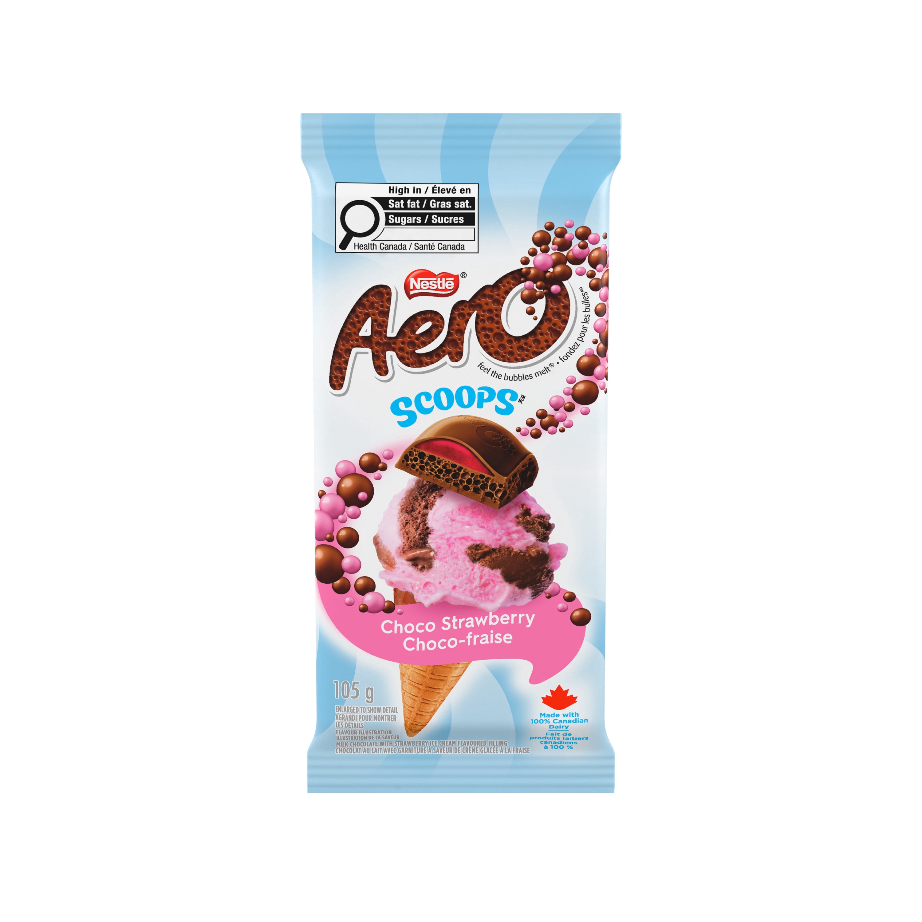 Aero Scoops Choco Strawberry, Milk Chocolate, Strawberry Ice Cream ...
