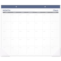 Mead Core Undated 15-Month Planning Desk Pad Calendar with Perforated ...