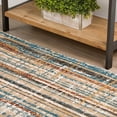 Dalyn Karma Area Rug KM8 Km8 Multi Multi Lines Crosshatch 2' 3" x7' 5 ...