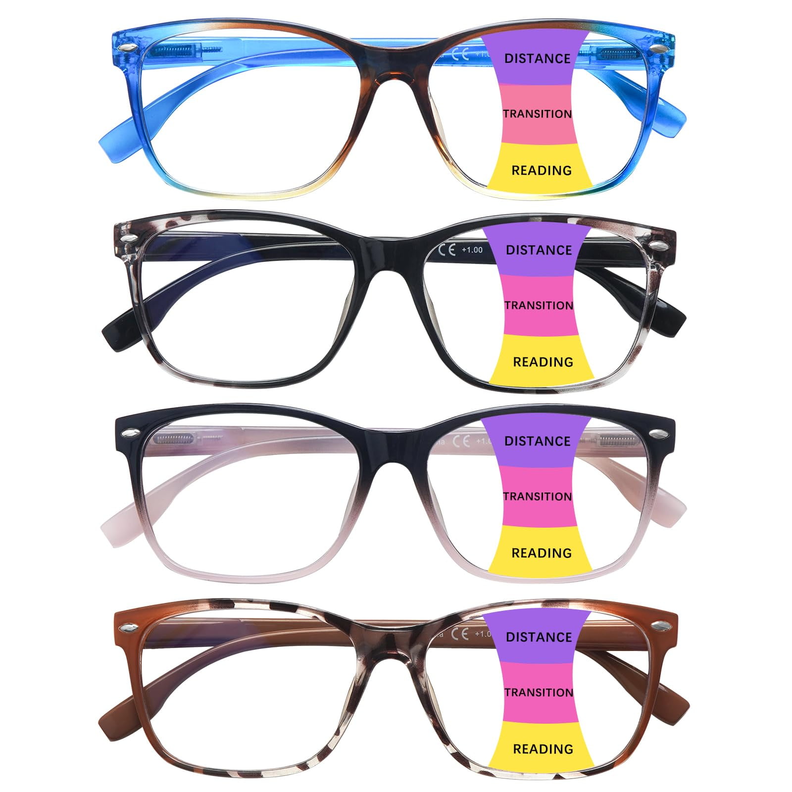 Gafas de lectura multifoco CLASAGA Progressive Blue Light Block ...