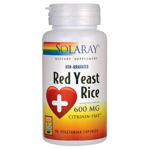 Solaray Red Yeast Rice, Healthy Heart & Cardiovascular Support, Non ...