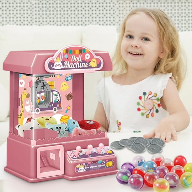 Peggybuy Doll Claw Machine Crane Machines Toy with 10 Dolls 10 Capsule ...