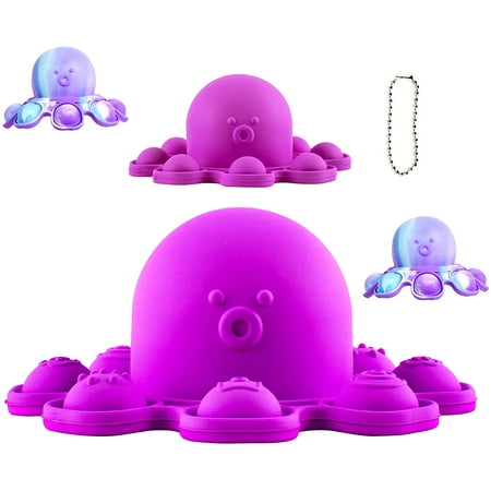 Push Pop Bubble Fidget Sensory Toy,Pop It Fidget Toy Reversible Octopus ...