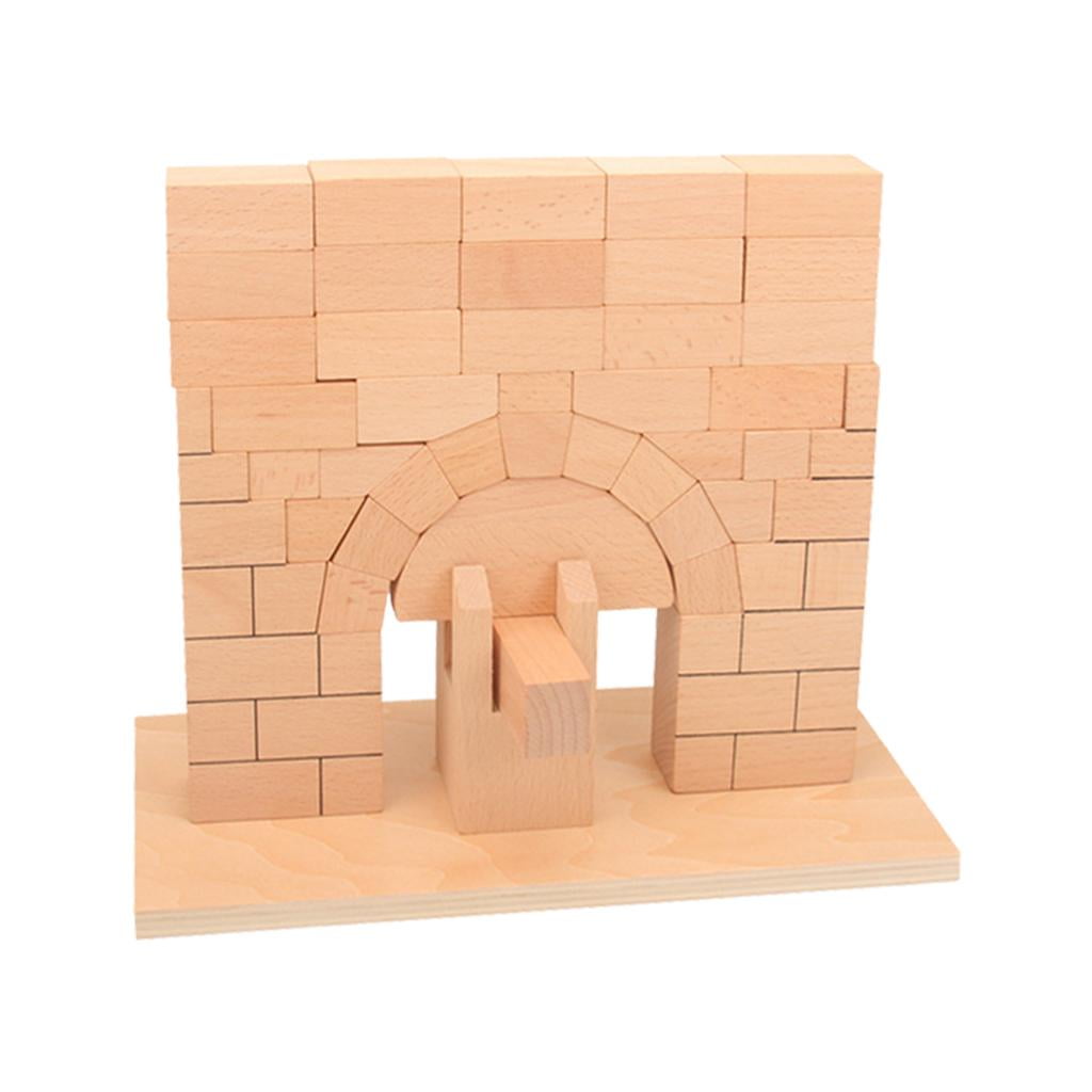 Click here for Xuanheng Montessori Roman Bridge Beech Wooden Buil... prices
