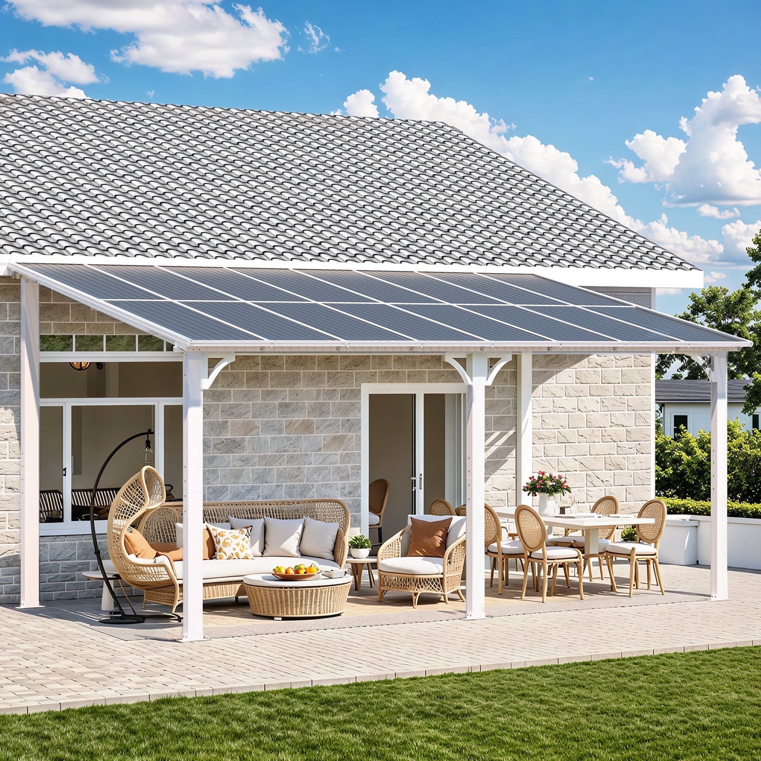 Click here for Aecojoy 8 X 16 Hardtop Gazebo Outdoor Aluminum Per... prices