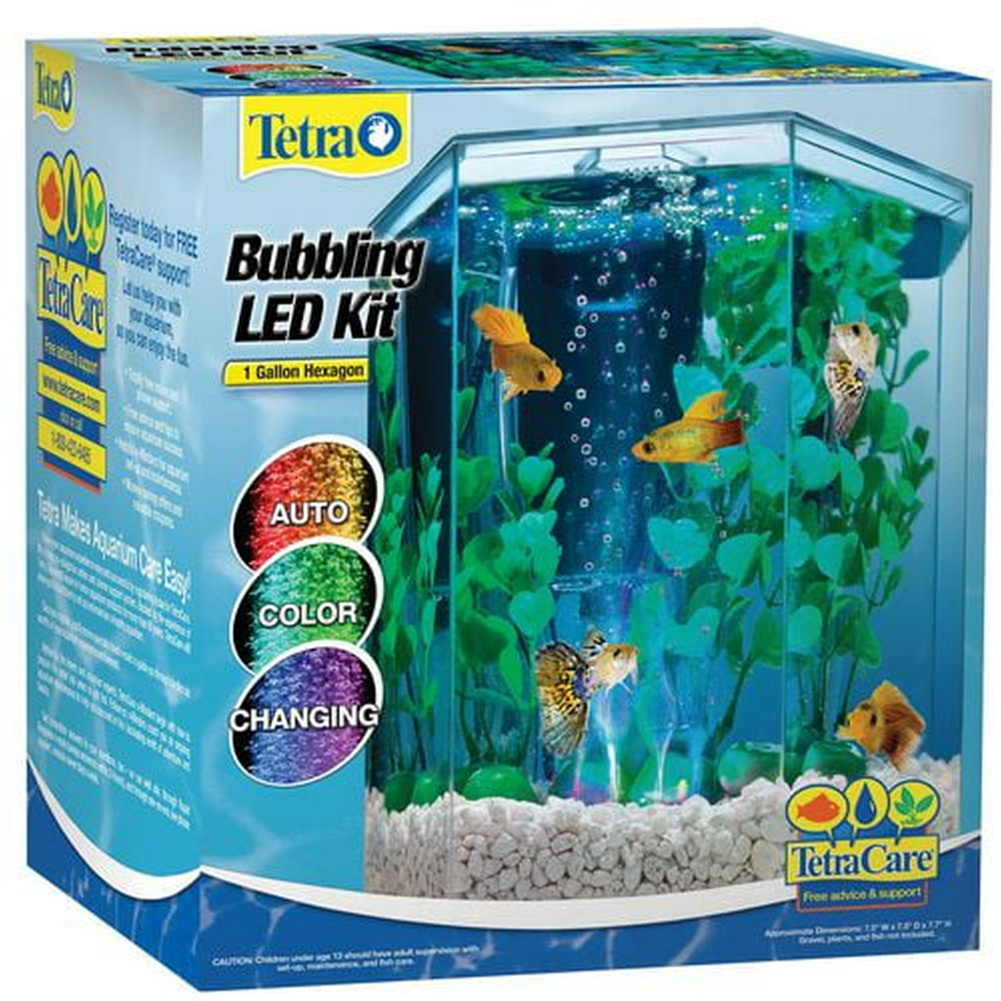 Click here for Tetra Bubbling Hexagon Aquarium Kit With Led Light... prices