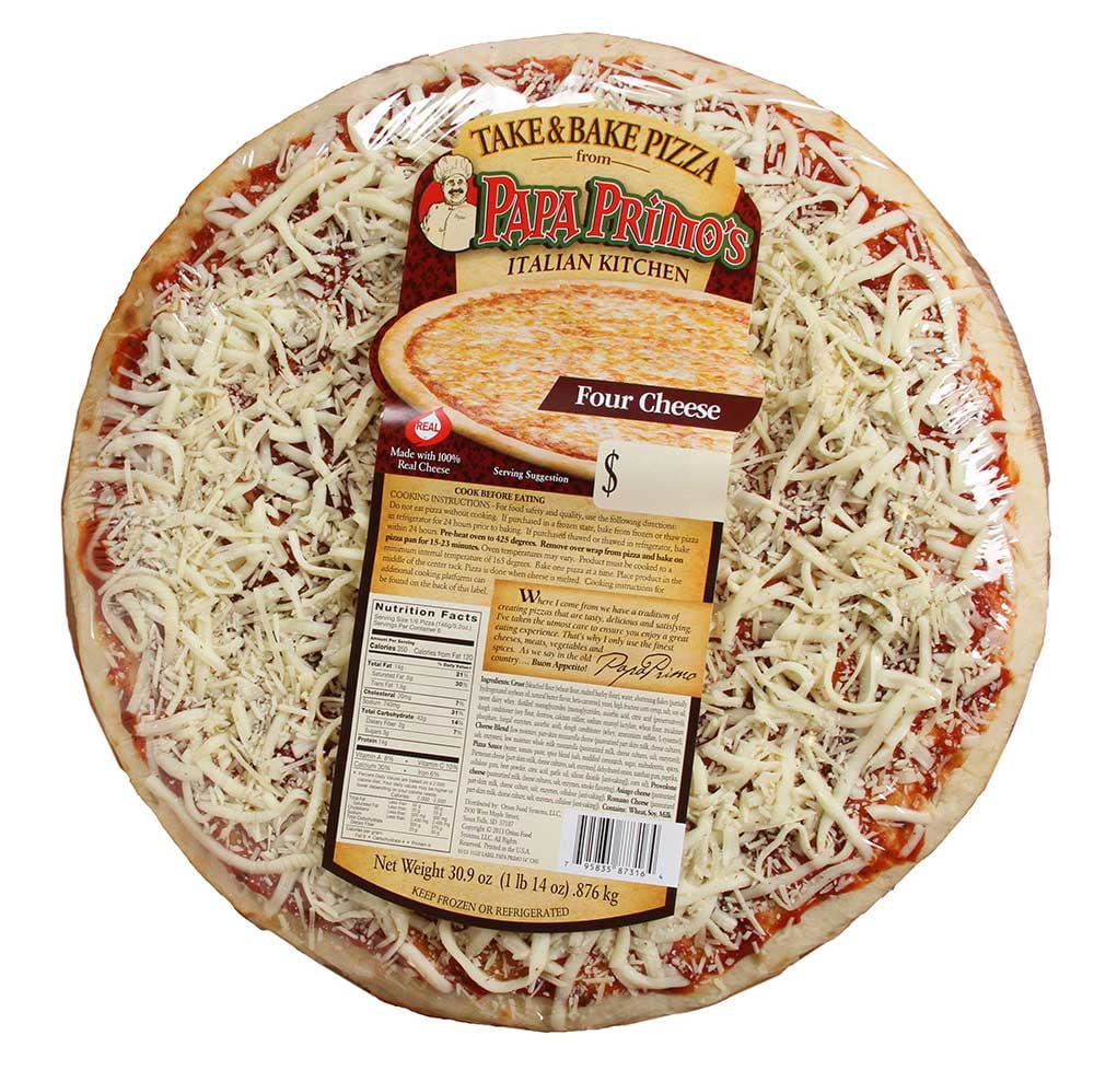 Papas Primos Large Cheese Pizza, 30.9 Ounce -- 6 per case. - Walmart.com