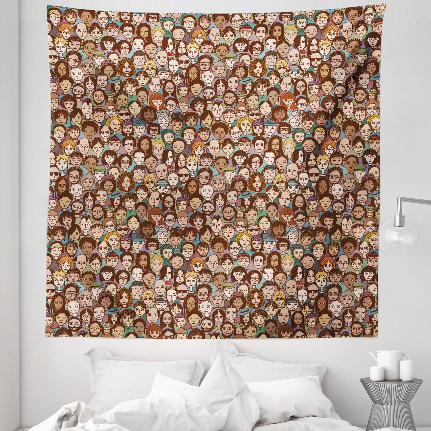 People Tapestry, Human Faces with Adults Young Teenagers Diversity ...