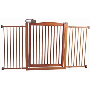 Dogs Pet Gate in 3 Panels Scroll, Wooden Frames as Dogs Accessories for ...