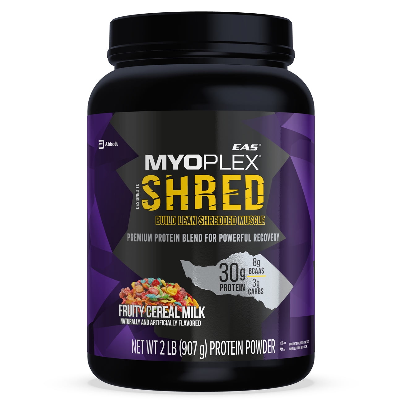 EAS Myoplex Shred Protein Powder Fruity Cereal Milk, 30g Protein, 2 Lb ...