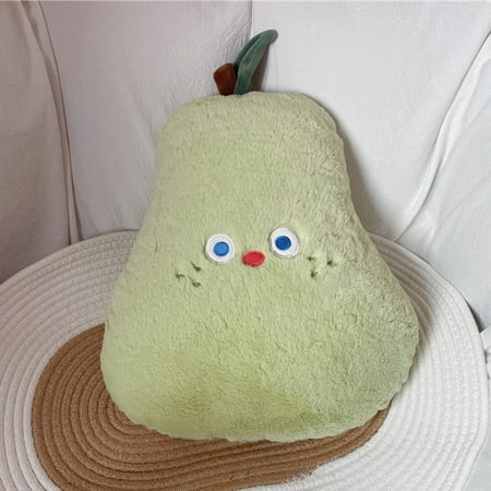 Pear Plush Toy Funny Pillow Stuffed Animal Soft Hugging Pillow Cute ...